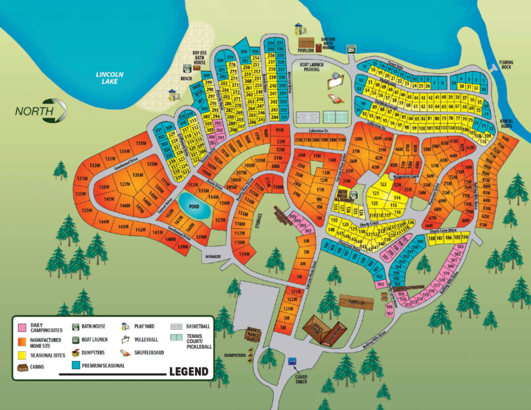 Sitemap – Lincoln Pines Resort